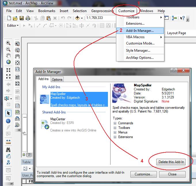Removing a MapSpeller™ Installation