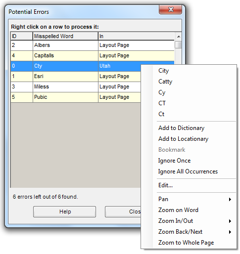 MapSpeller™: Interacting with Potential Typos