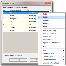 MapSpeller™: Replacing Typos with Suggestions