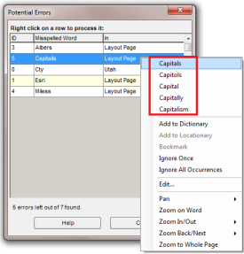 MapSpeller™: Replacing Typos with Suggestions